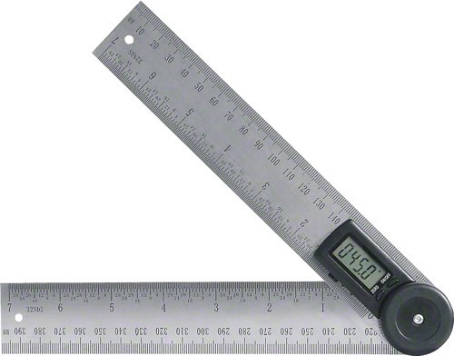 Uni-Max digitálny uhlomer s pravítkom 200mm | Pricemania