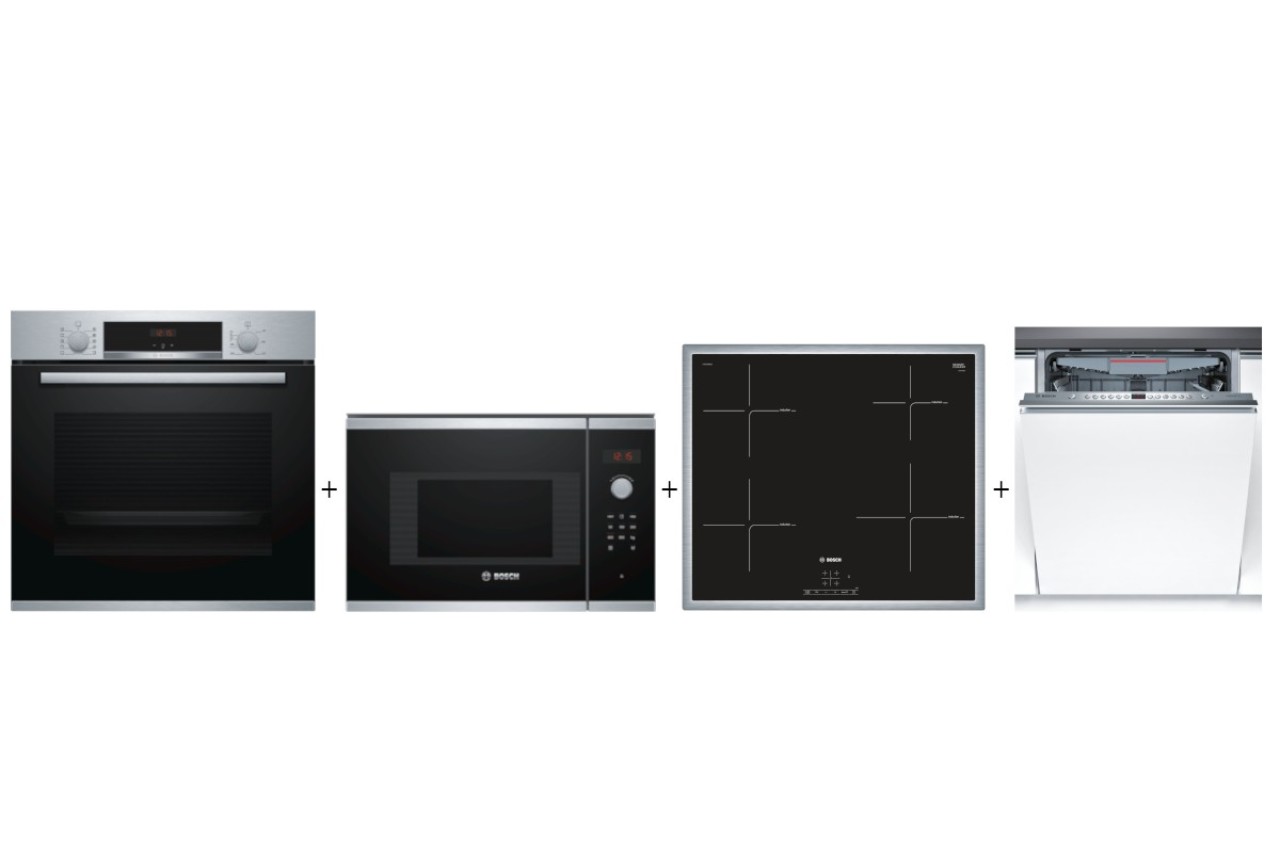 Bosch HBA554BS0 + BFL523MS0 + PUE645BB1E + SMV46KX01E | Pricemania